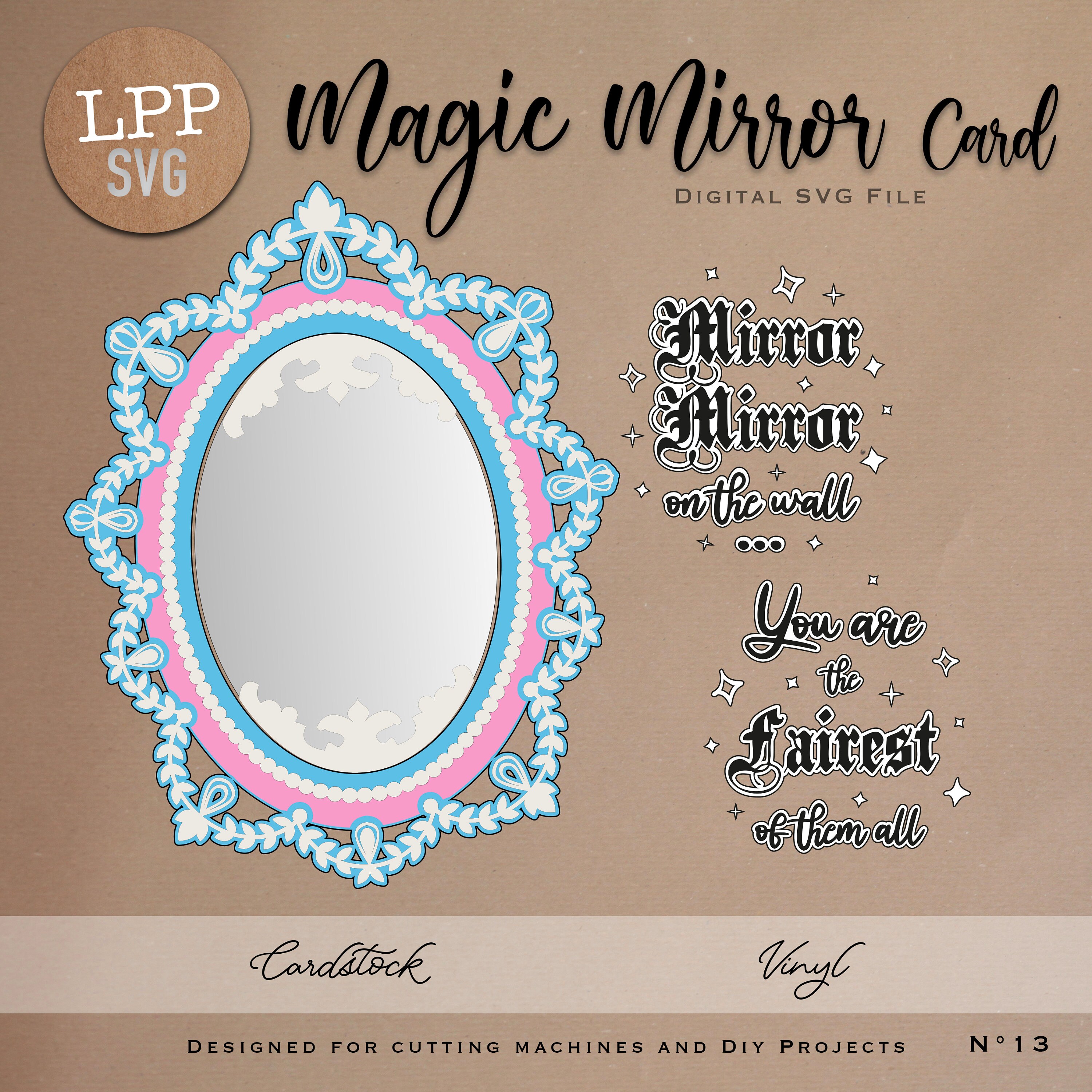 MAGIC MIRROR Card SVG Instant Download Svg Project for | Etsy