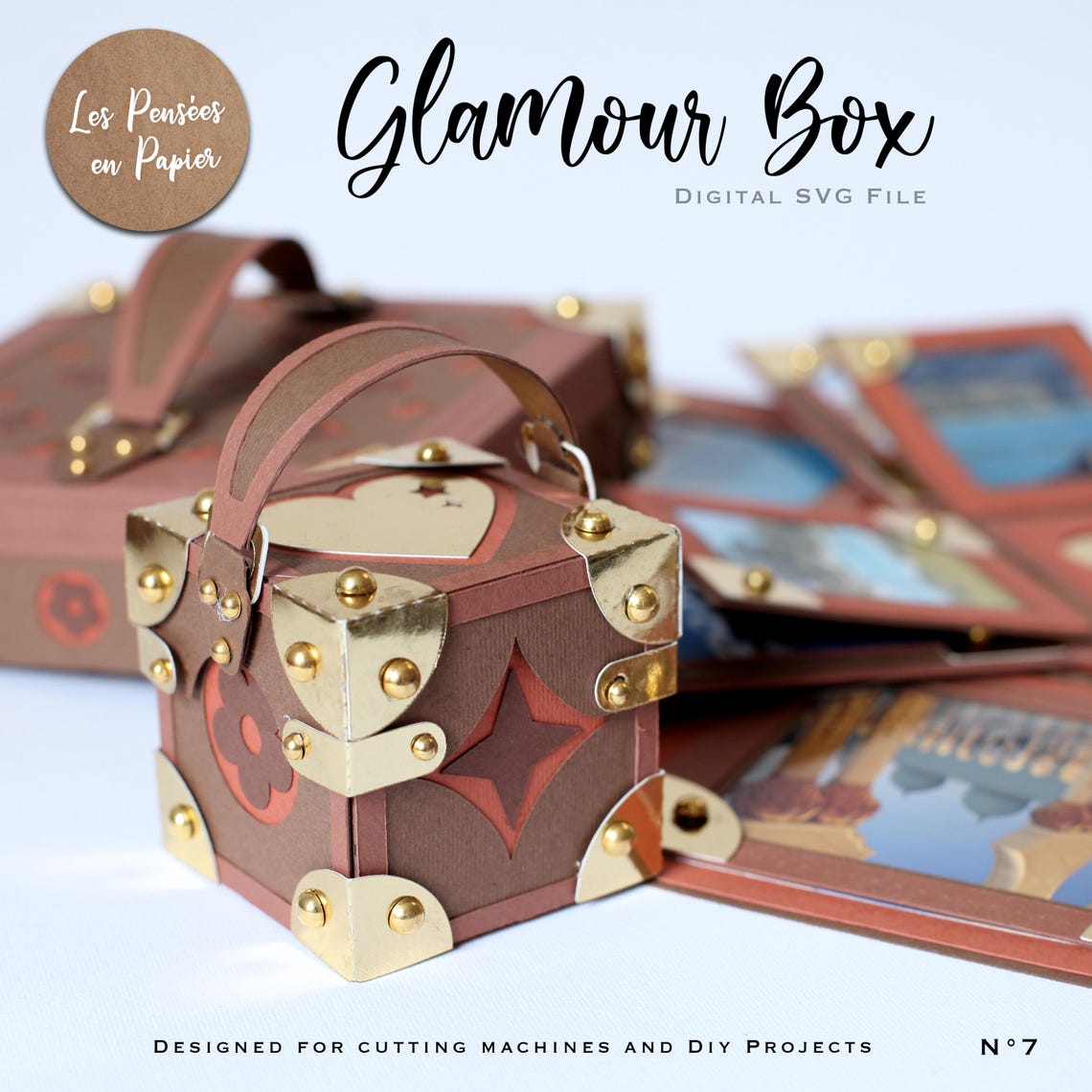 GLAMOUR Box - 3D SVG | Instant Download | Explosion Box | Project for ...