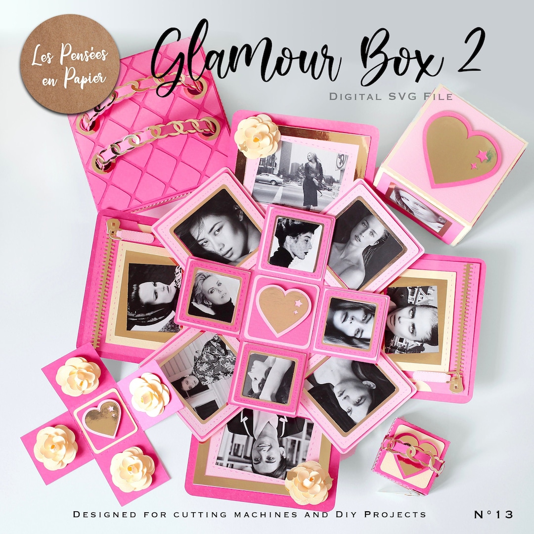 GLAMOUR Box 2 - 3D SVG | Instant Download | Explosion Box | Project for ...