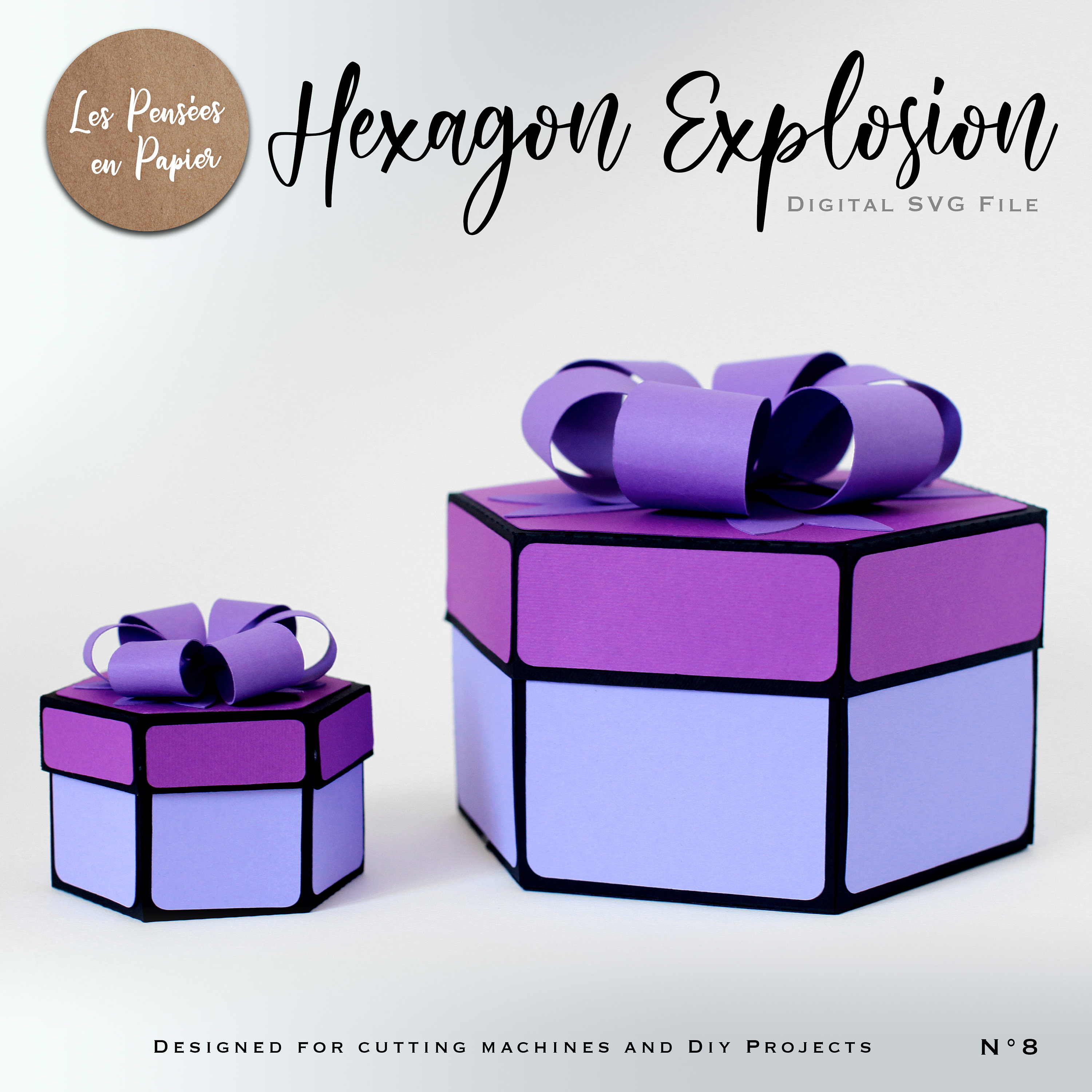 HEXAGON Explosion Box SVG File Instant Download Svg | Etsy Canada