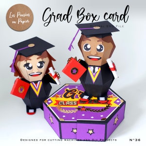 GRAD BOX Card SVG Instant Download Svg Project for Cricut, Scanncut ...