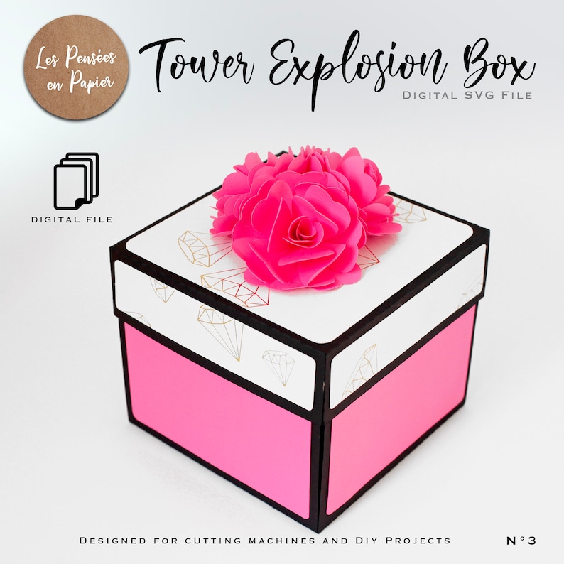 TOWER Explosion Box - 3D SVG | Instant Download | Explosion Box ...