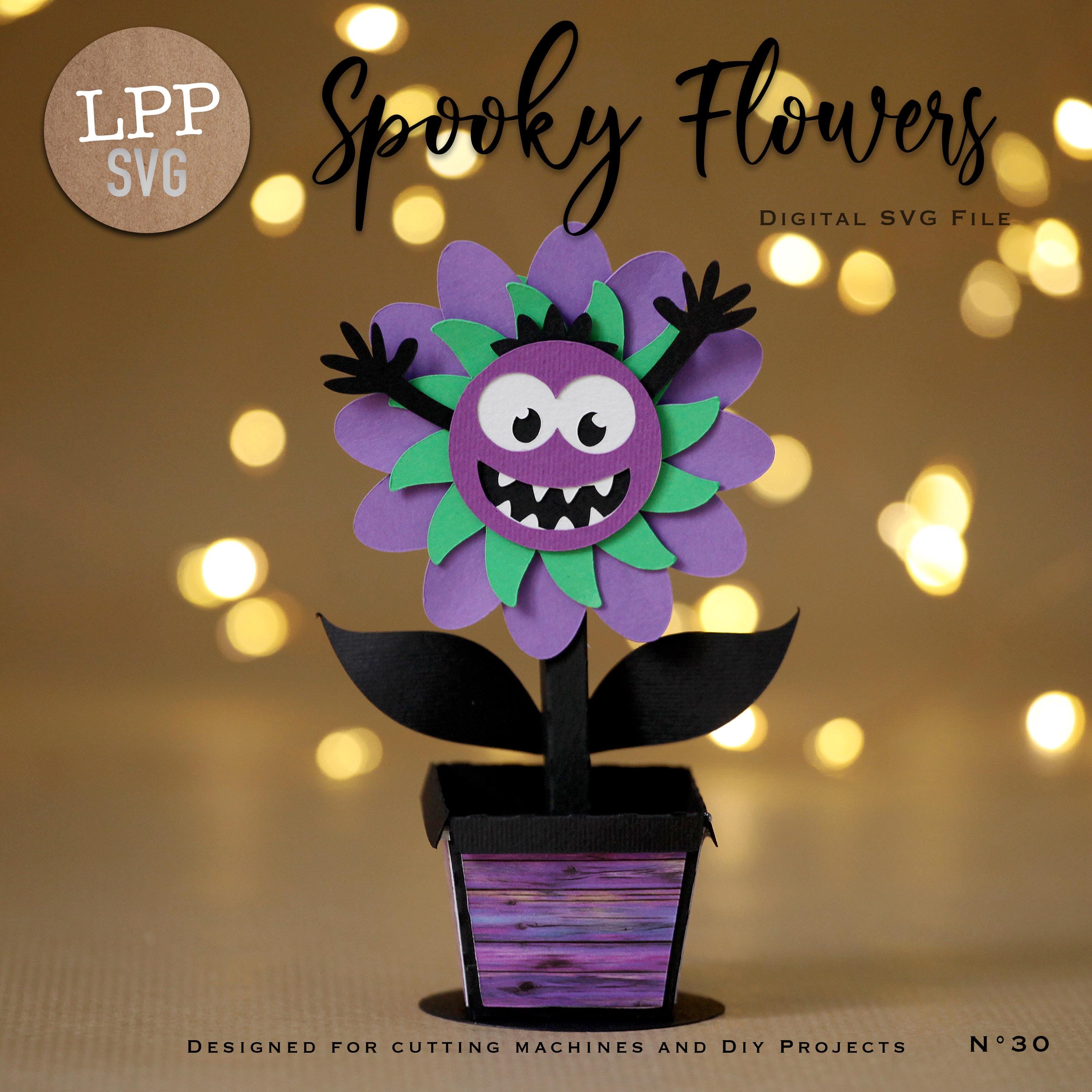 SPOOKY Flowers - 3D SVG | Instant Download | Halloween | Project for ...