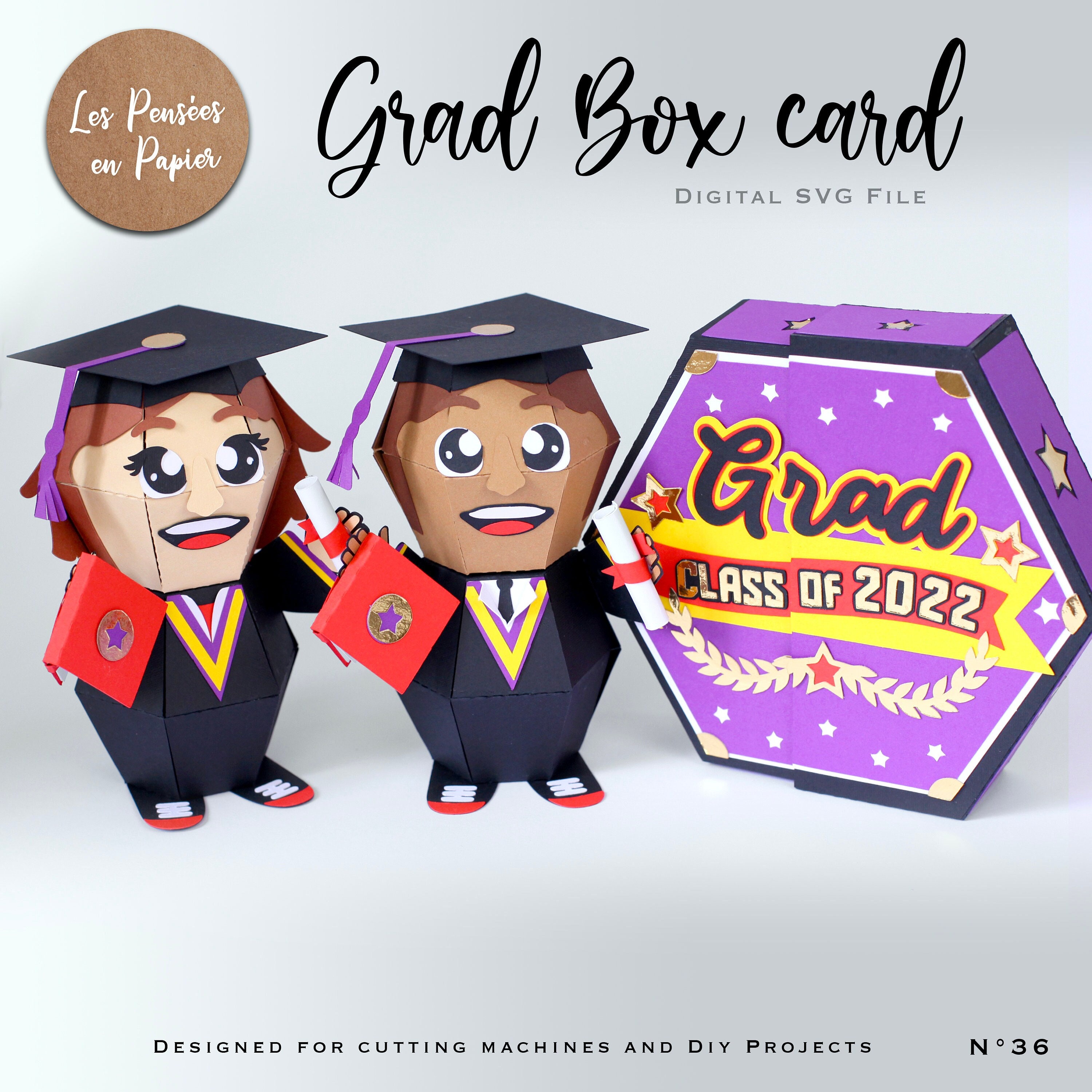 GRAD BOX Card SVG Instant Download Svg Project for Cricut - Etsy Canada