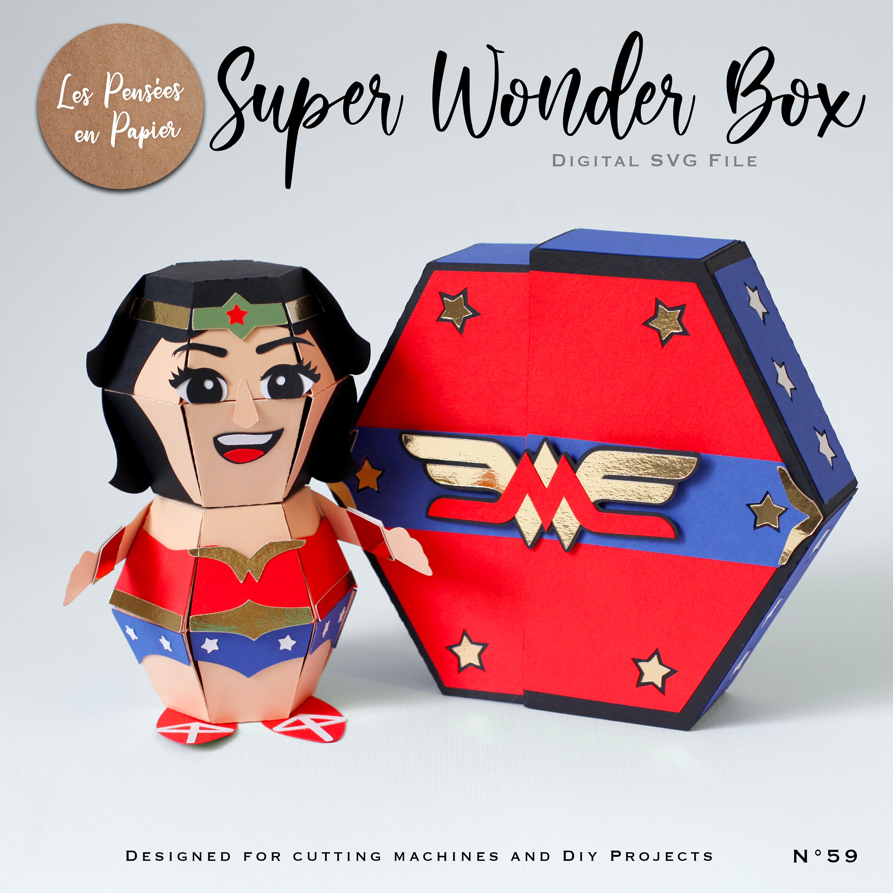 40%OFF | Wonder Mom + Super Dad - 3D SVG | Instant Download | Pop-up ...