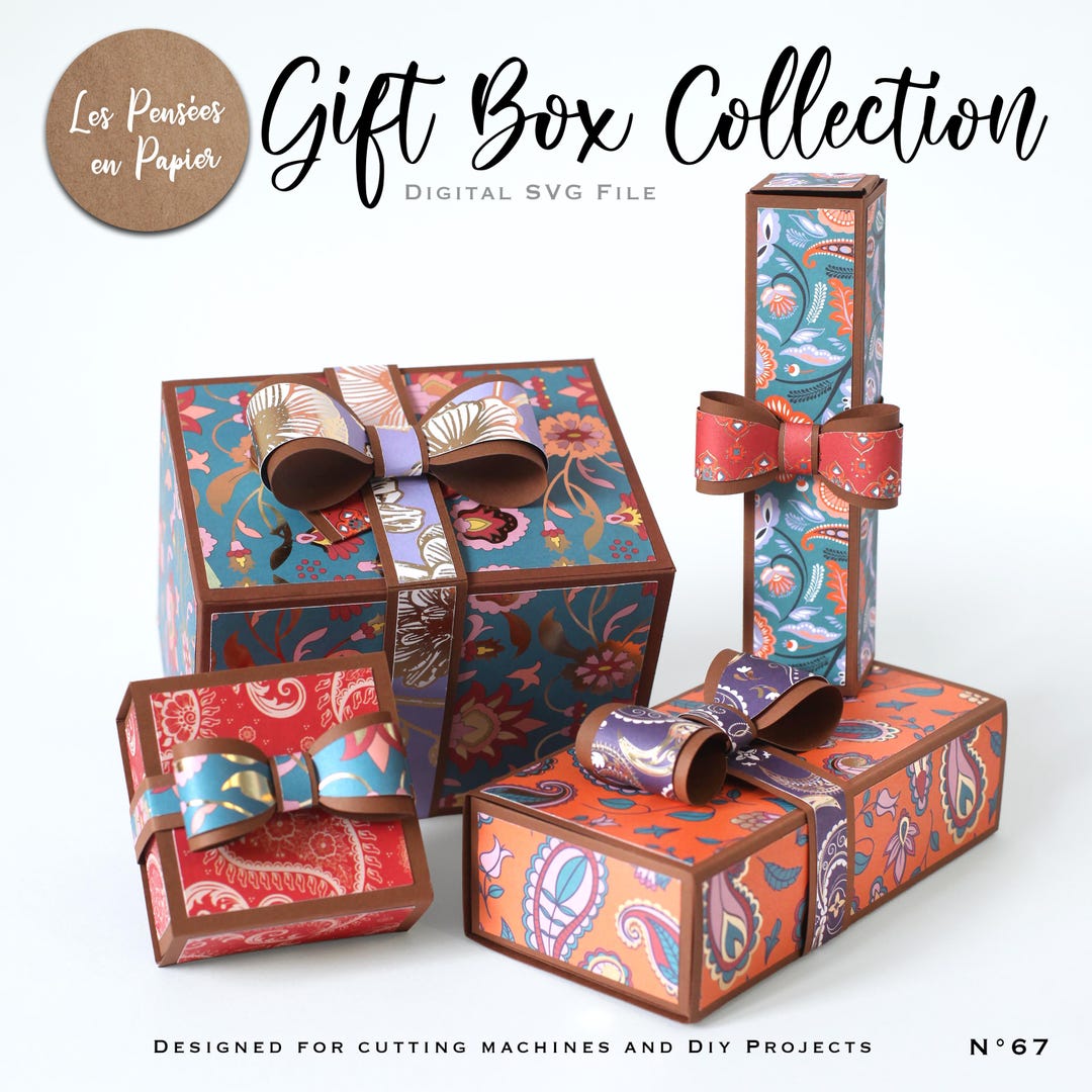 GIFT Box Collection - 3D SVG | Instant Download | Project for Cricut ...