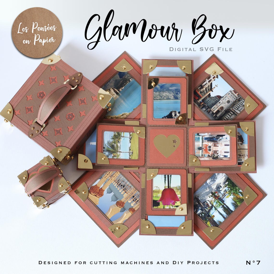 GLAMOUR Box - 3D SVG | Instant Download | Explosion Box | Project for ...