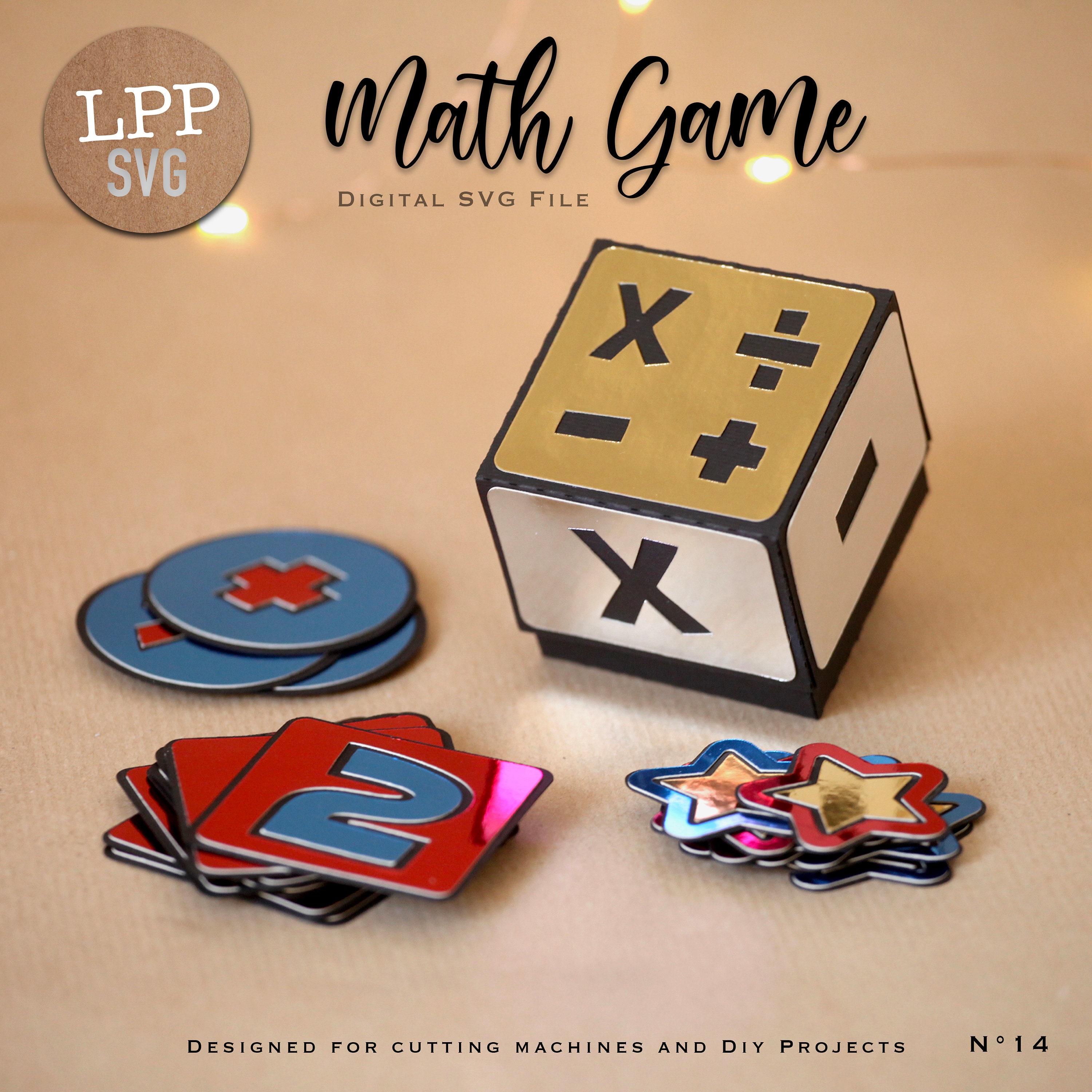 MATH GAME SVG Template Instant Download Project for - Etsy