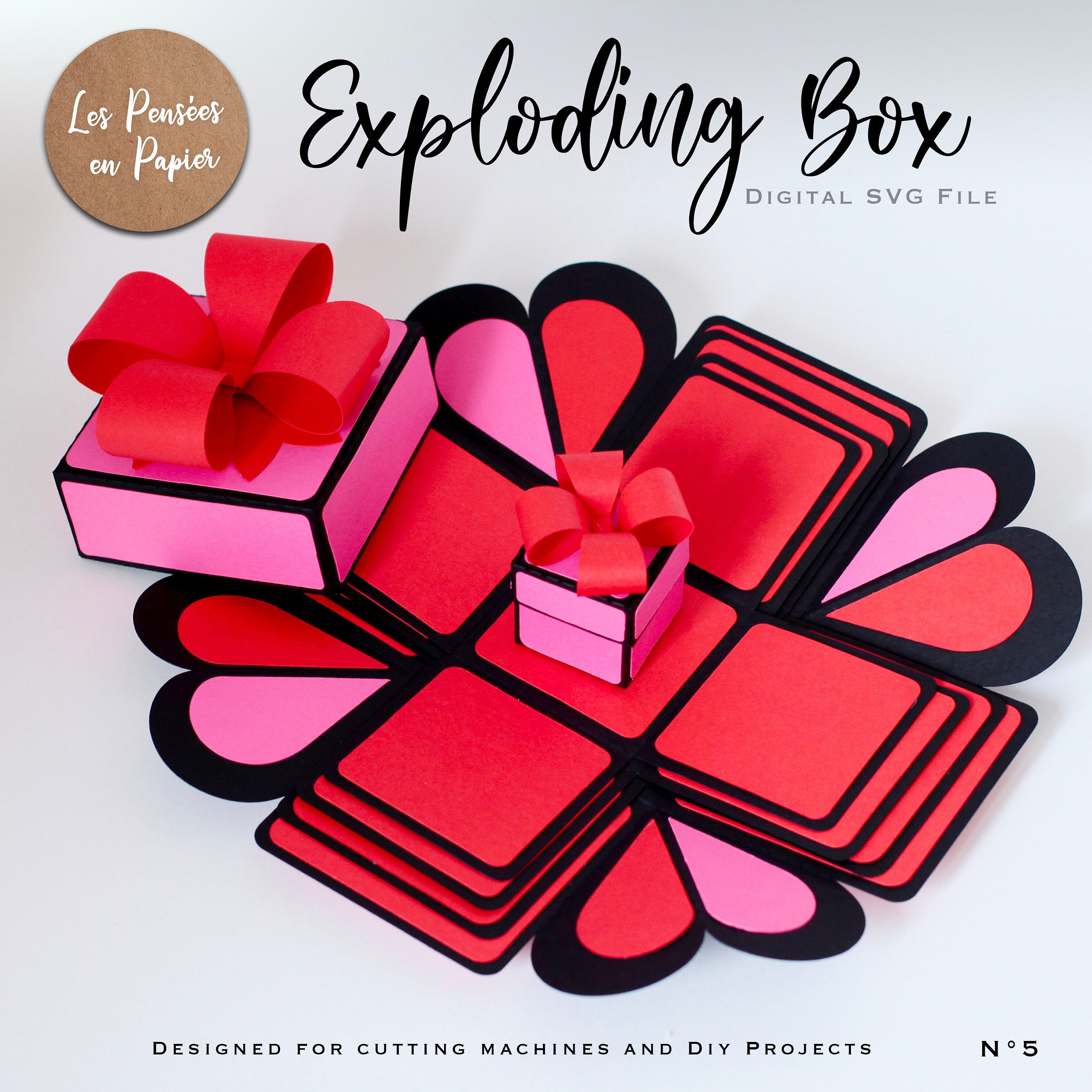 EXPLODING BOX - 3D | Instant Download | Project for Cricut, Scanncut ...