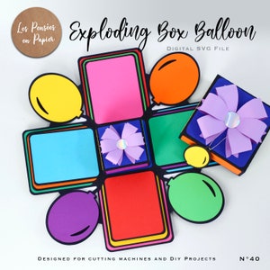 EXPLODING Box BALLOON SVG Classic Collection Instant Download Svg ...