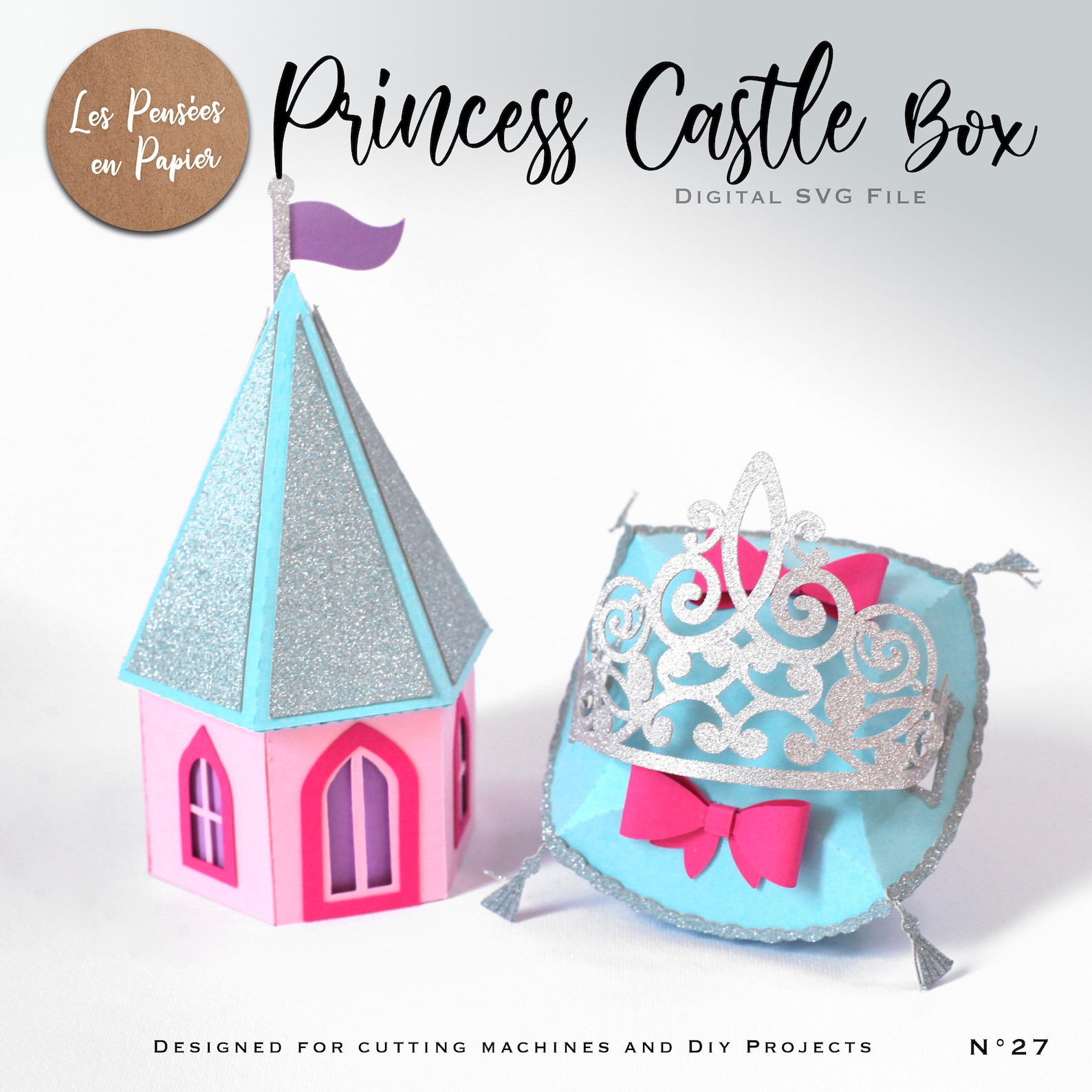 PRINCESS CASTLE Exploding Box SVG Download Digitale - Etsy Italia