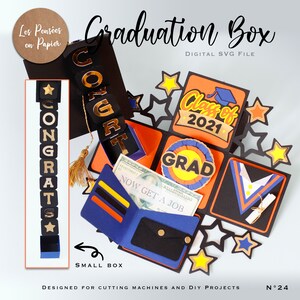 GRADUATION Exploding BOX SVG Instant Download Svg Project | Etsy