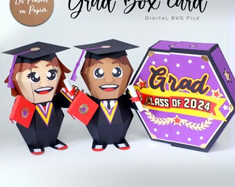 Graduation Explosion Box Template Instant Download Ready for Manual and ...
