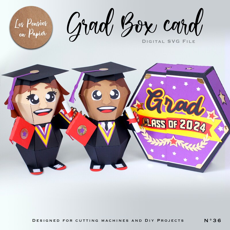 Graduation Card Svg - Etsy
