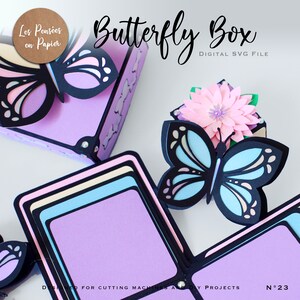 BUTTERFLY EXPLODING Box SVG Instant Download Svg Project for Cricut ...