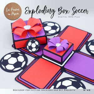 EXPLODING Box Soccer - 3D SVG | Instant Download | Explosion Box ...
