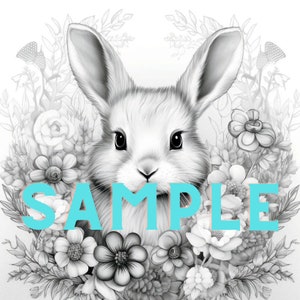 BOHO ANIMALS - 50 Grayscale Coloring Pages - Etsy