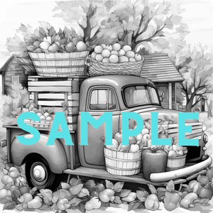 The Coming of Fall-50 Grayscale Coloring Pages - Etsy