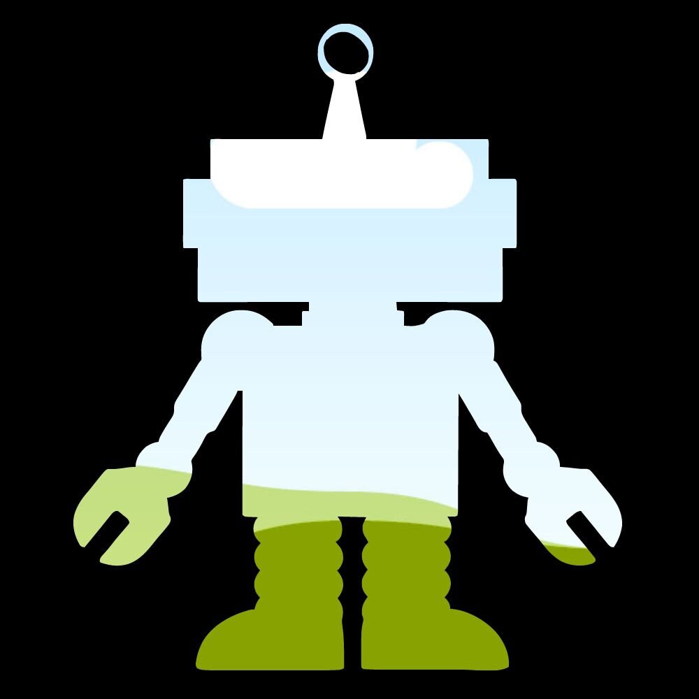 Canva Frames-robots-10 Editable Drag & Drop Silhouette Templates for ...