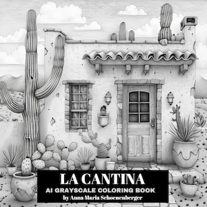 LA CANTINA - 50 AI Grayscale Coloring Pages - Etsy