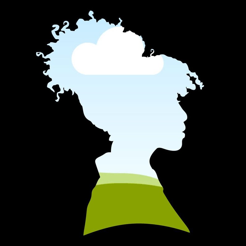 Canva Frames-black WOMEN PORTRAITS-10 Editable Drag & Drop Silhouette ...