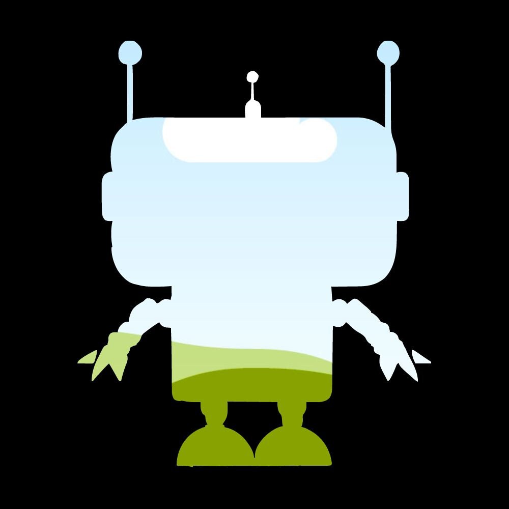 Canva Frames-robots-10 Editable Drag & Drop Silhouette Templates for ...