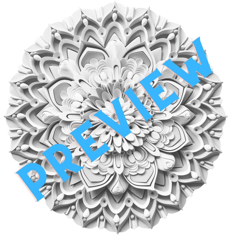 3d COMPLEX MANDALAS 50 AI Grayscale Coloring Pages - Etsy