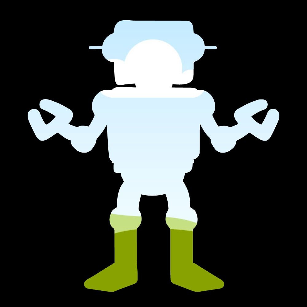 Canva Frames-robots-10 Editable Drag & Drop Silhouette Templates for ...