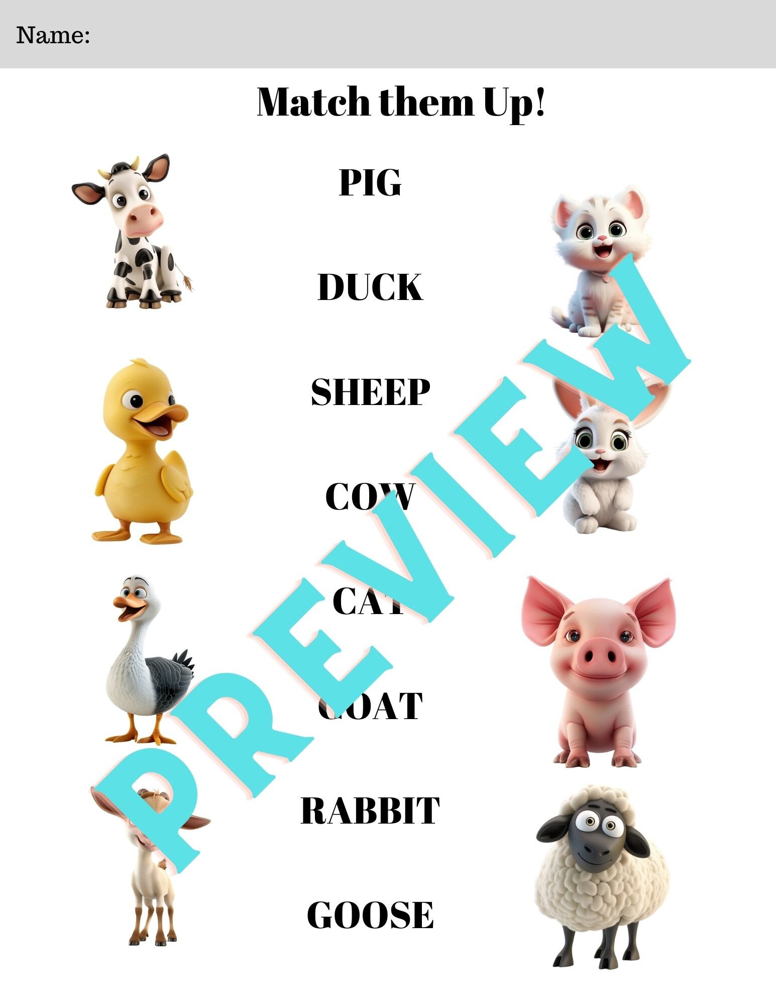 FARM ANIMAL ACTIVITIES for Prek, Preschool, Kindergarten Morning Work ...