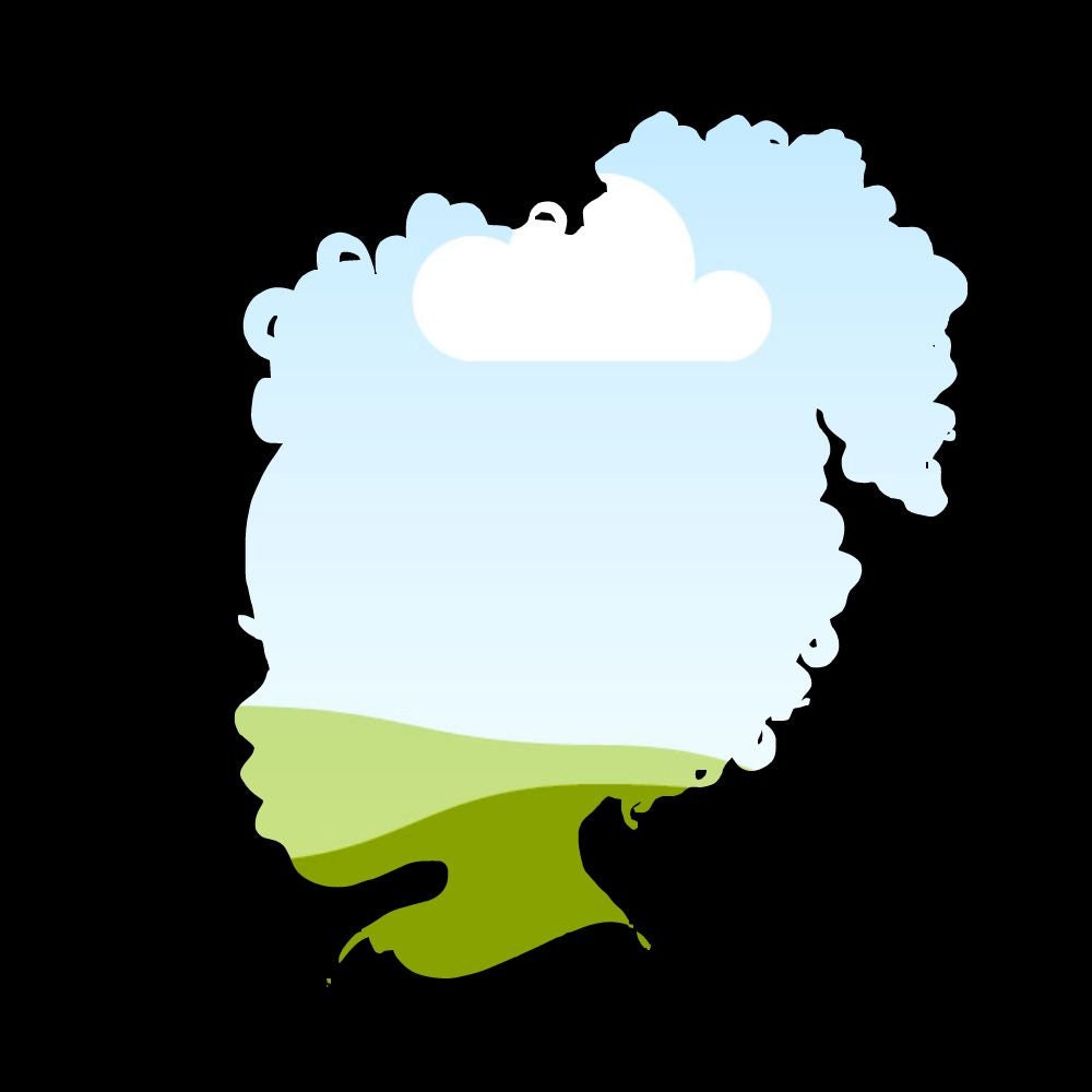 Canva Frames-little BLACK GIRLS-10 Editable Drag & Drop Silhouette ...