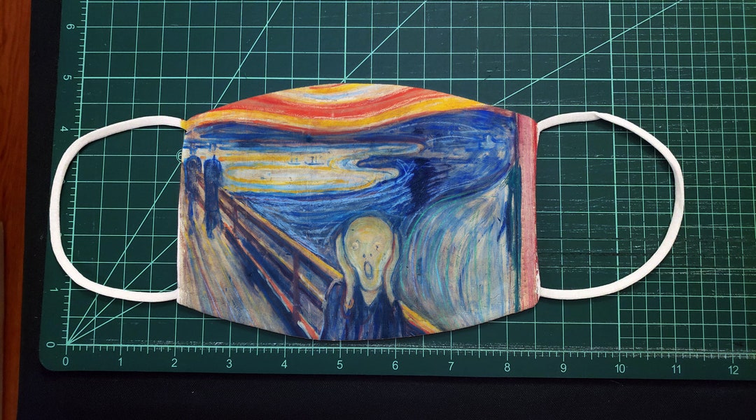 Fine Art Collection - Edvard Munch's 'the Scream' Facemask - Etsy