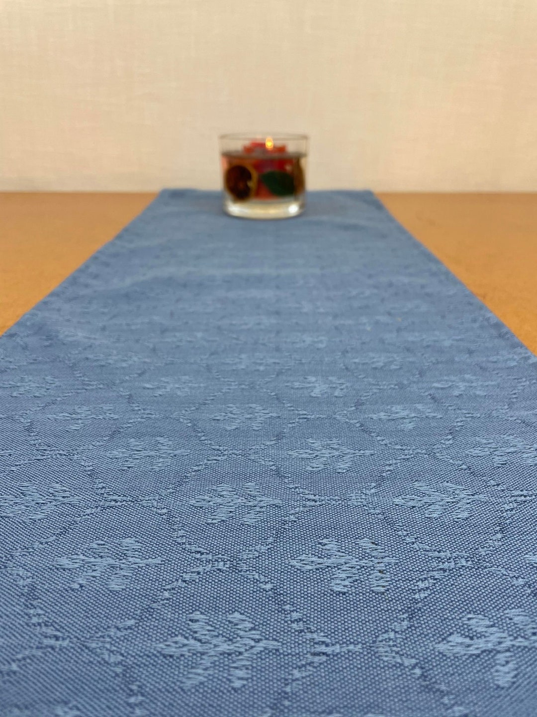 148 Cm Long Table Runner Blue Table Decor Table Placement - Etsy