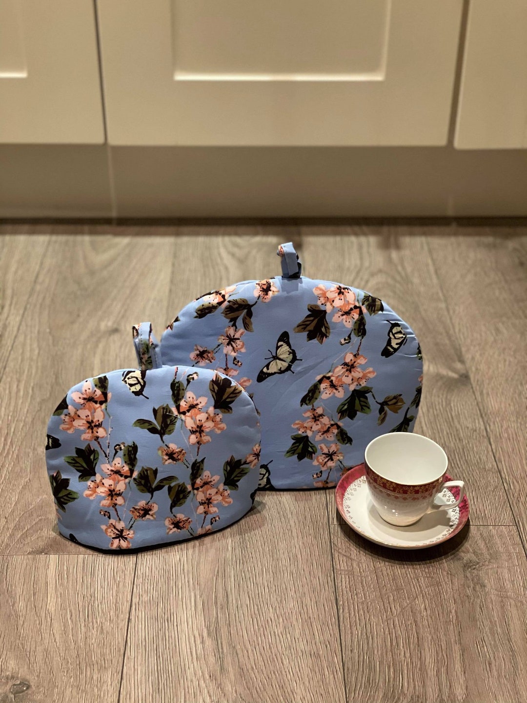 TEA COSY. Teapot Cover for a Retro Kitchen.blue Butterfly - Etsy