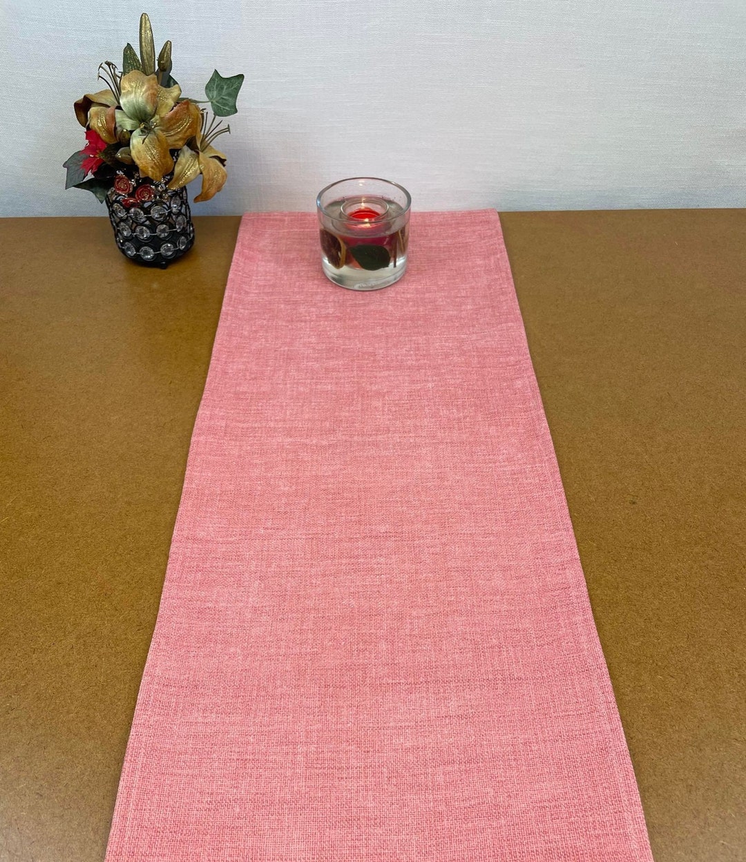 200 and 140 Cm Long Pink Table Runner Table Decor Table Placement - Etsy