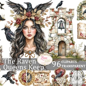 The Raven Queens Keep 96 Clipart Images Transparent PNG Gothic Fantasy ...