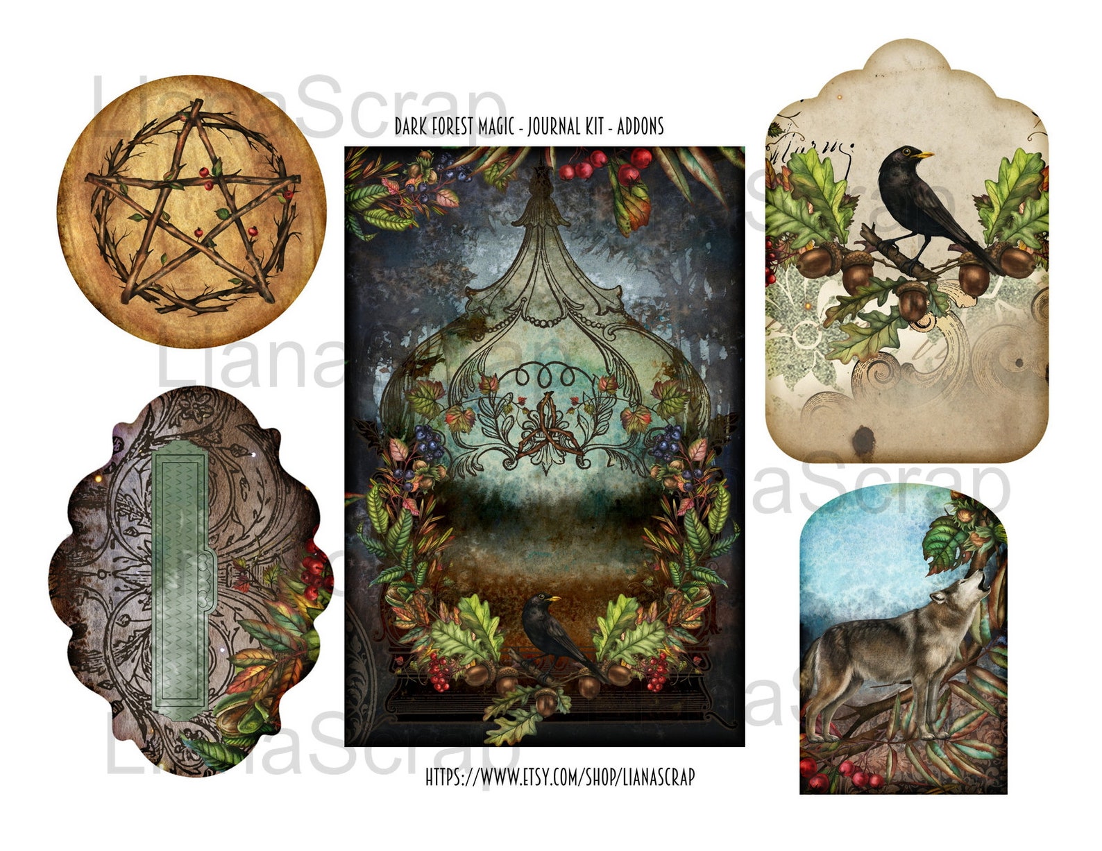 Dark Forest Magic ADDON Kit Printable Mysticism and Magic - Etsy