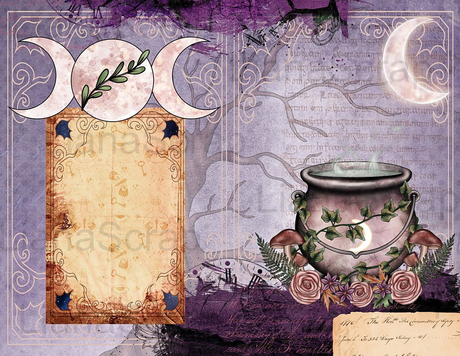 Celestial Alchemy Digital Kit Printable Woodland Magic - Etsy