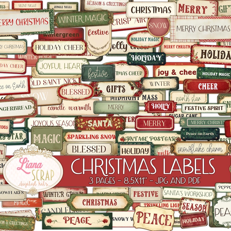 Word Art Digital Stickers - Etsy