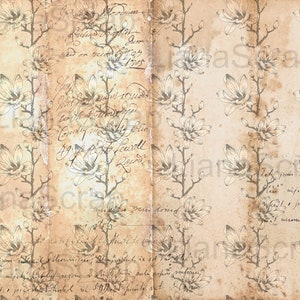 Botanical Cabinet Junk Journal Digital Kit Printable, Floral Digital ...