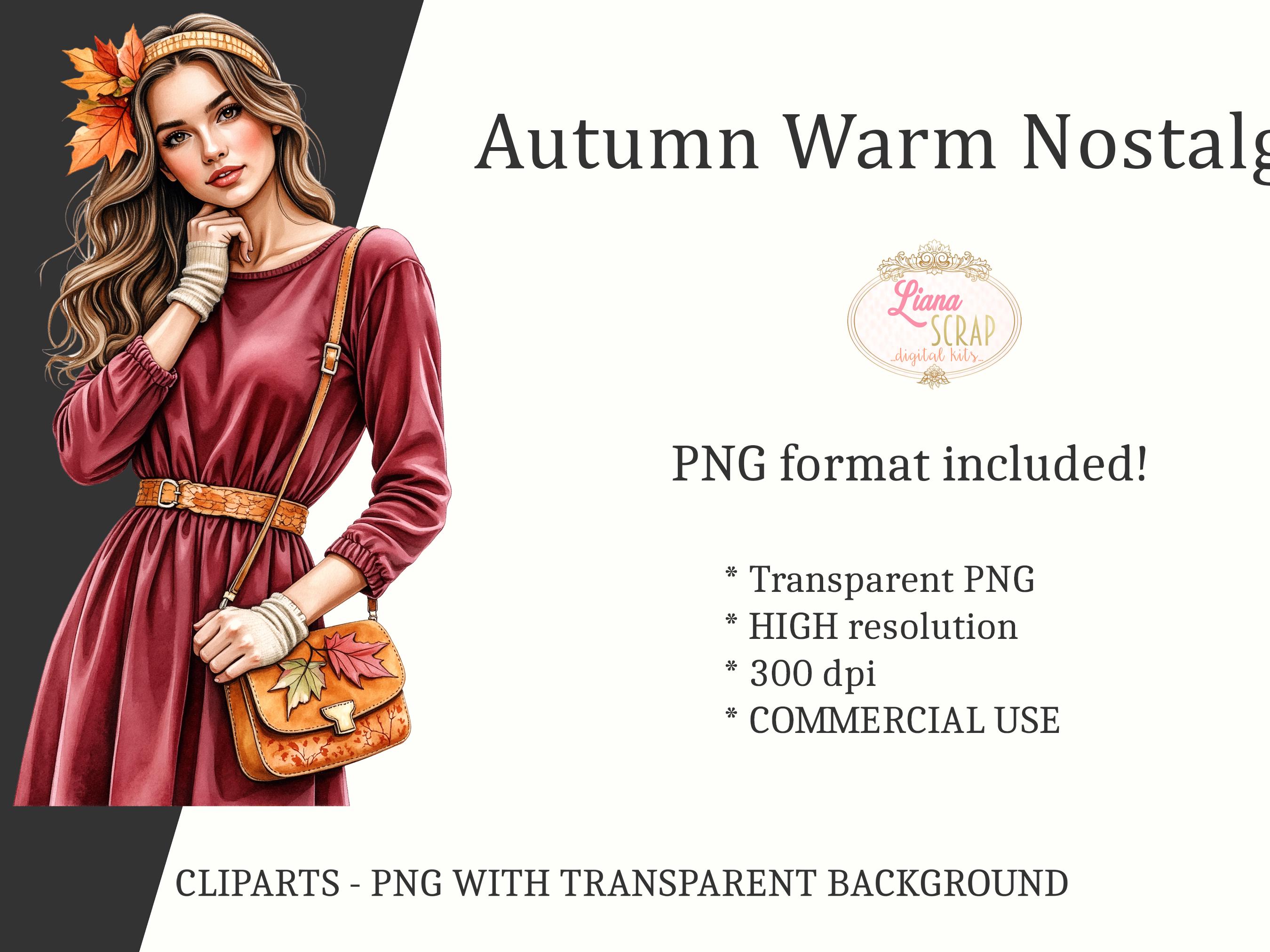 Watercolor Autumn Clipart Set – Cozy Fall PNG Graphics (104 Images) - Etsy