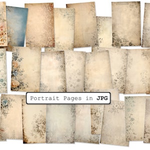 Junk Journal - Distress Background - US Letter and A4 Size, Mix and ...