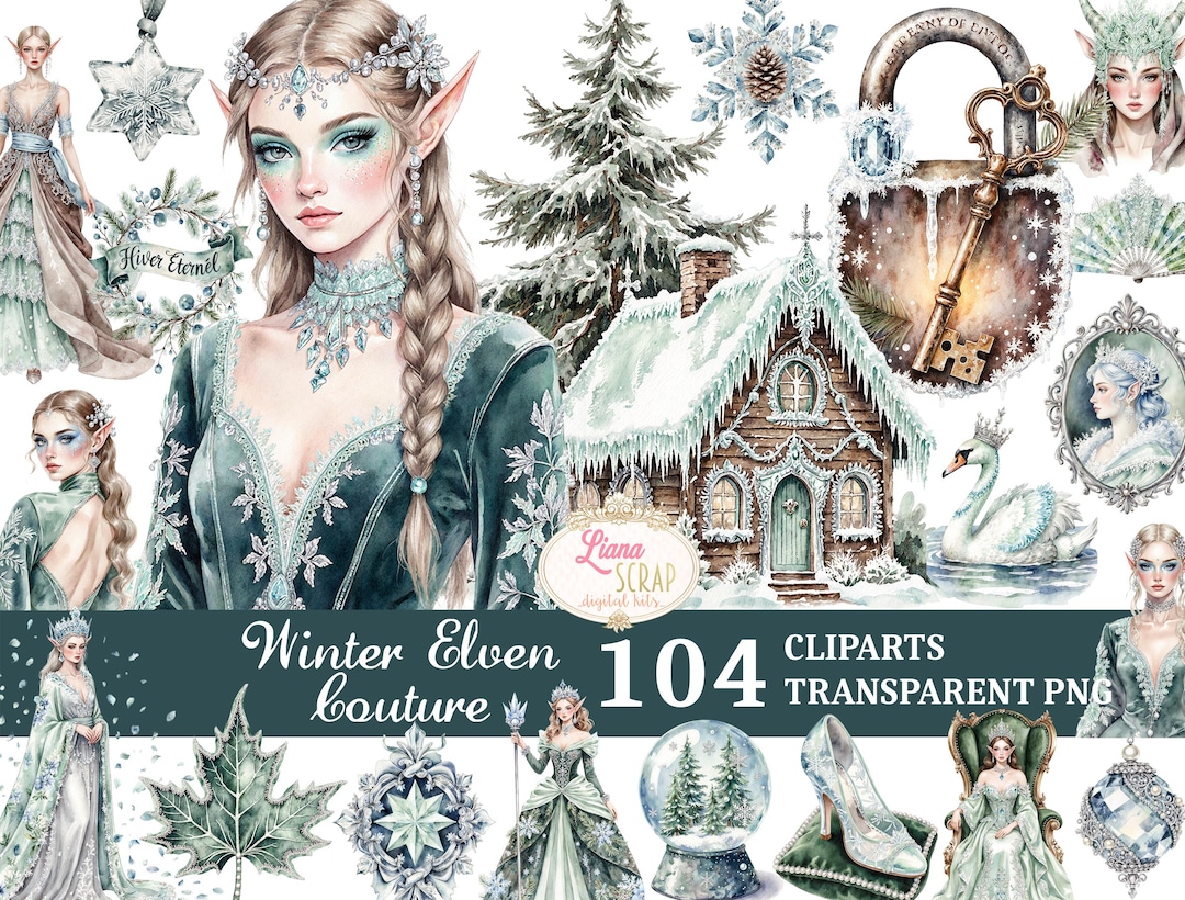 Winter Elven Couture 104 Clipart Images – Fairytale PNG, Digital Art ...