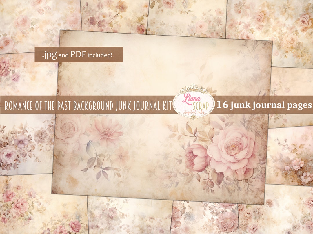 Romance of the Past Background Kit, Vintage Background Printable ...