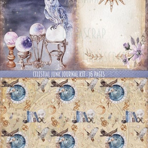 Celestial Junk Journal Digital Kit Printable, Astrology and Astronomy ...
