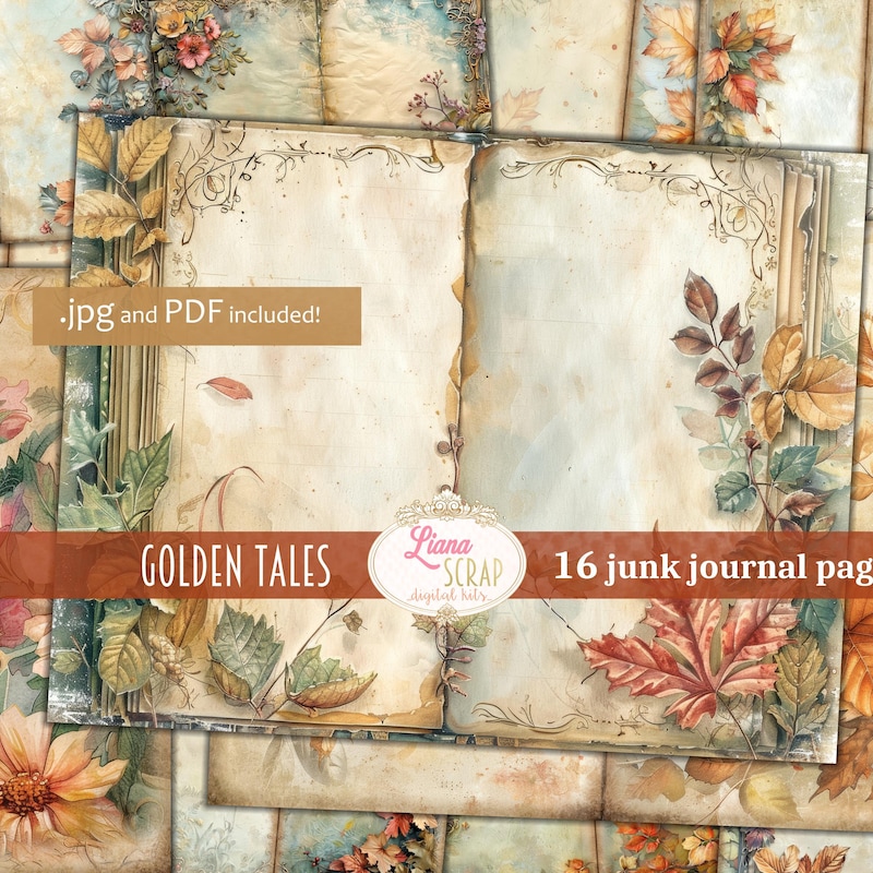 Autumn Theme Collage Book - Etsy