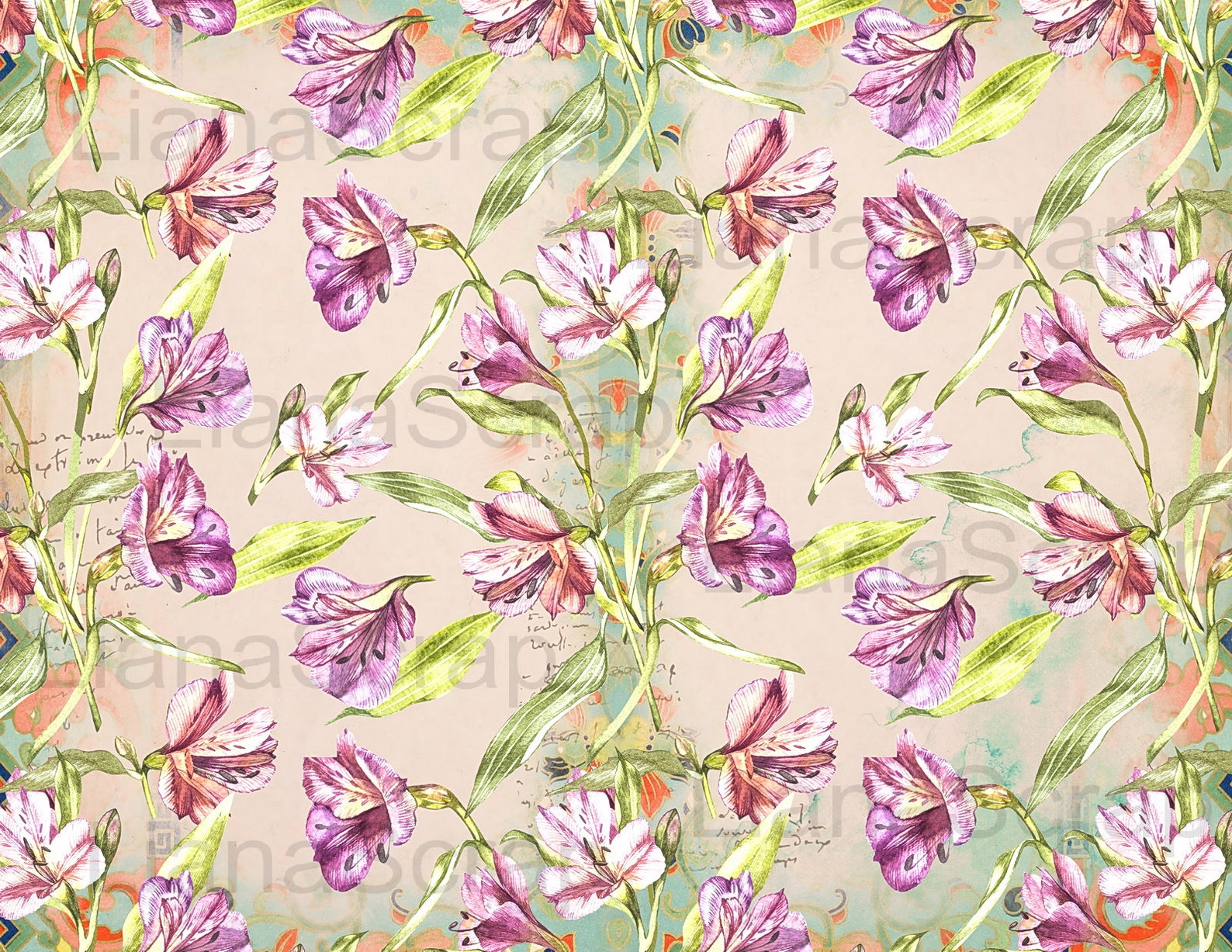 Spring Fling Printable Backgrounds for Junk Journals Spring - Etsy New ...