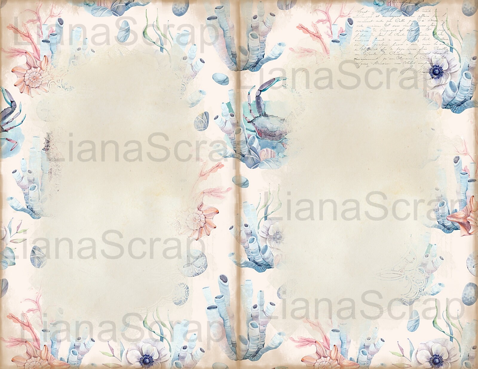 Sand and Sea Junk Journal Kit Beach Printables Seahorse - Etsy