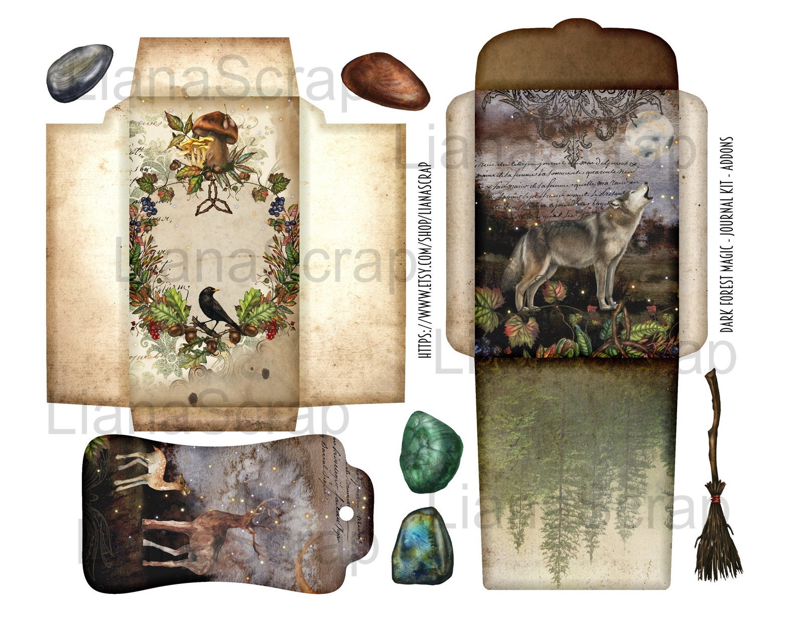 Dark Forest Magic ADDON Kit Printable Mysticism and Magic - Etsy