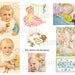 Baby Ephemera Printables, Vintage Baby Illustrations Digital Collage ...