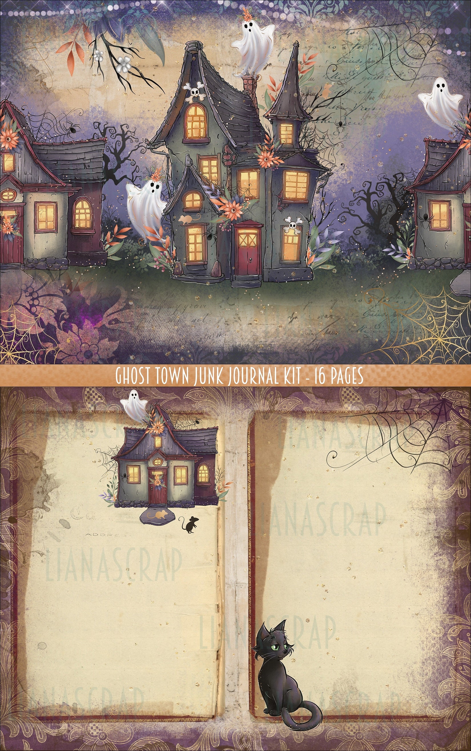 Ghost Town Junk Journal Digital Kit Printable Magical - Etsy